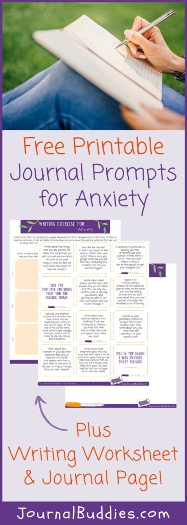 31 Free Journal Prompts for Anxiety PDF (Free) » JournalBuddies.com