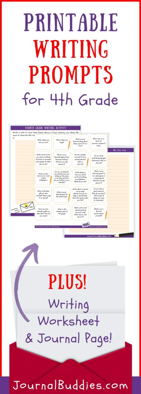 4th Grade Writing Prompts PDF (Free) » JournalBuddies.com