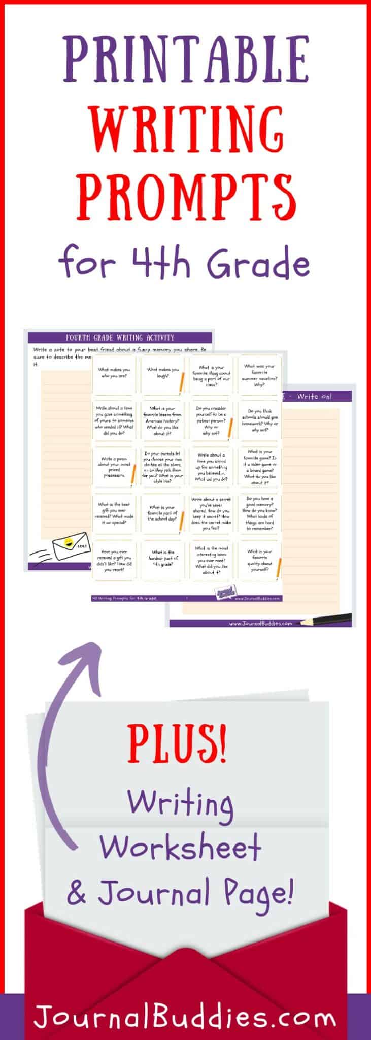 4th Grade Writing Prompts PDF (Free) » JournalBuddies.com