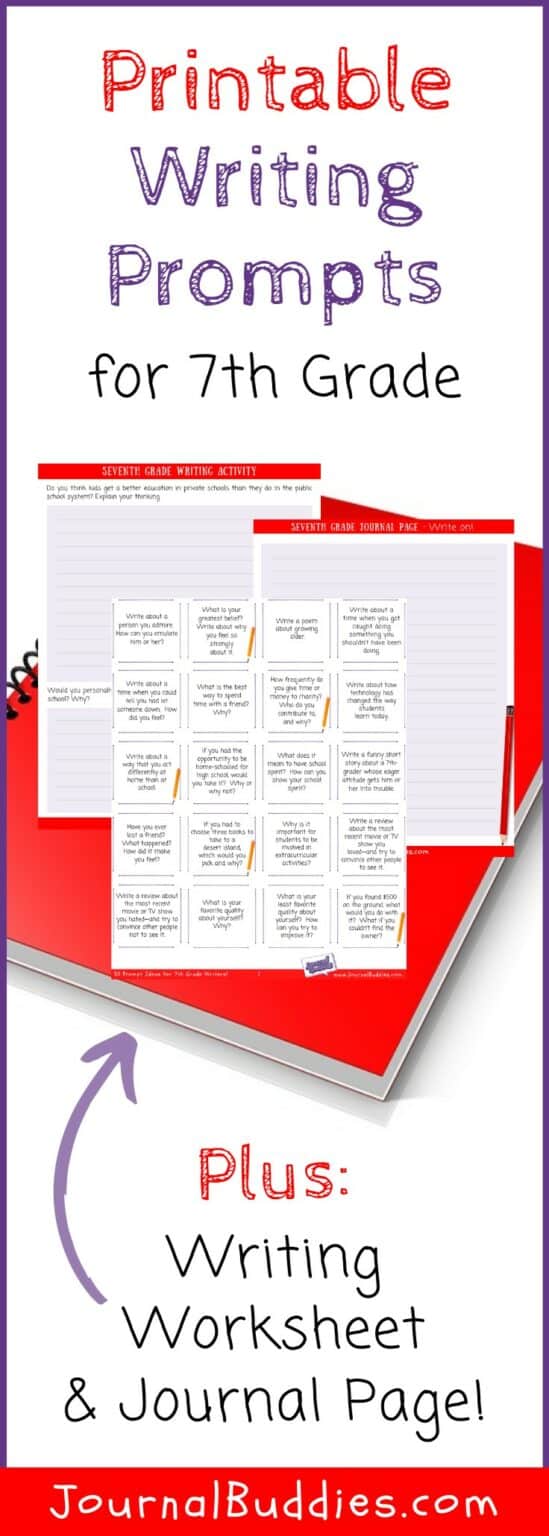 7th Grade Writing Worksheets » JournalBuddies.com