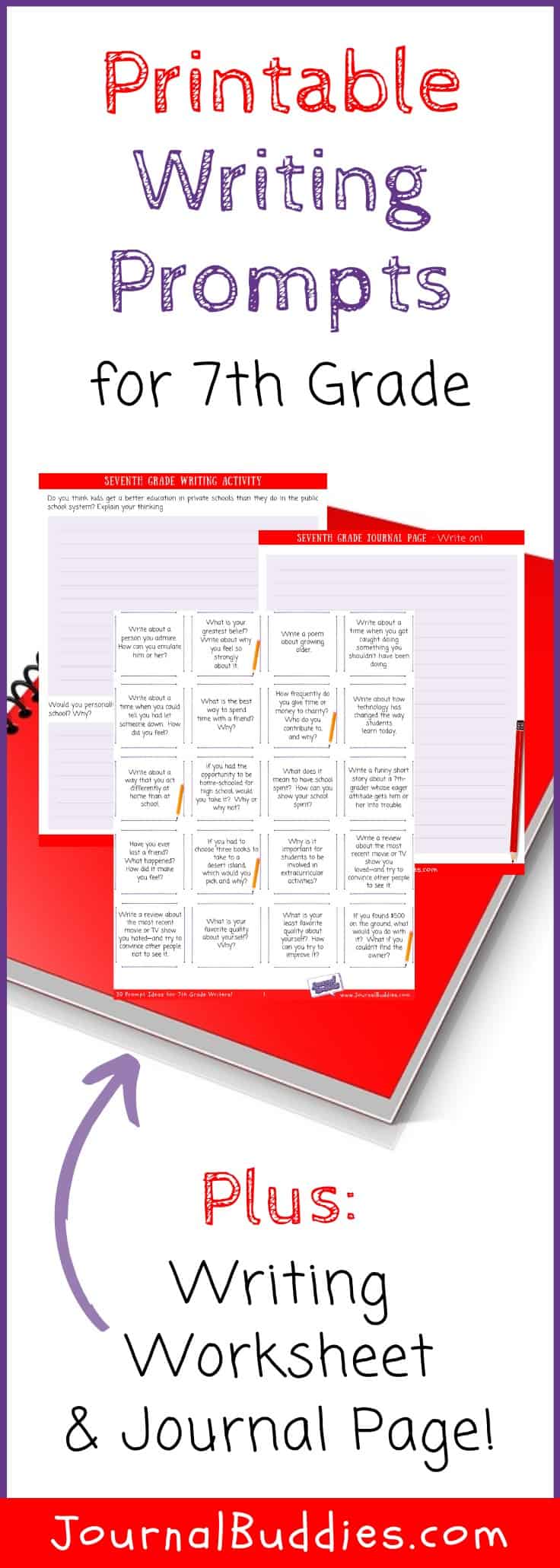 7th Grade Writing Worksheets » JournalBuddies.com