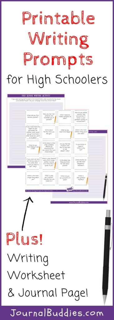 Creative Writing Worksheets High School PDF » JournalBuddies.com