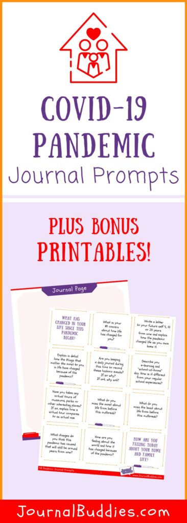 Pandemic Journal Prompts + Printable Pages » JournalBuddies.com