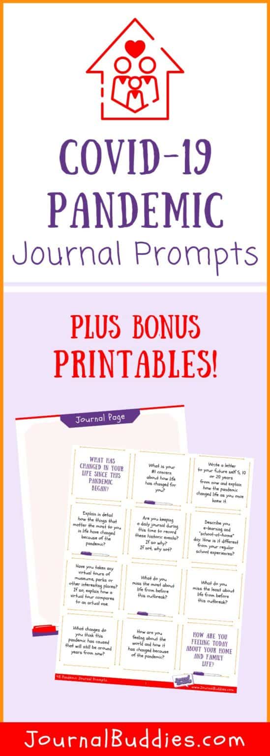 Pandemic Journal Prompts + Printable Pages » JournalBuddies.com