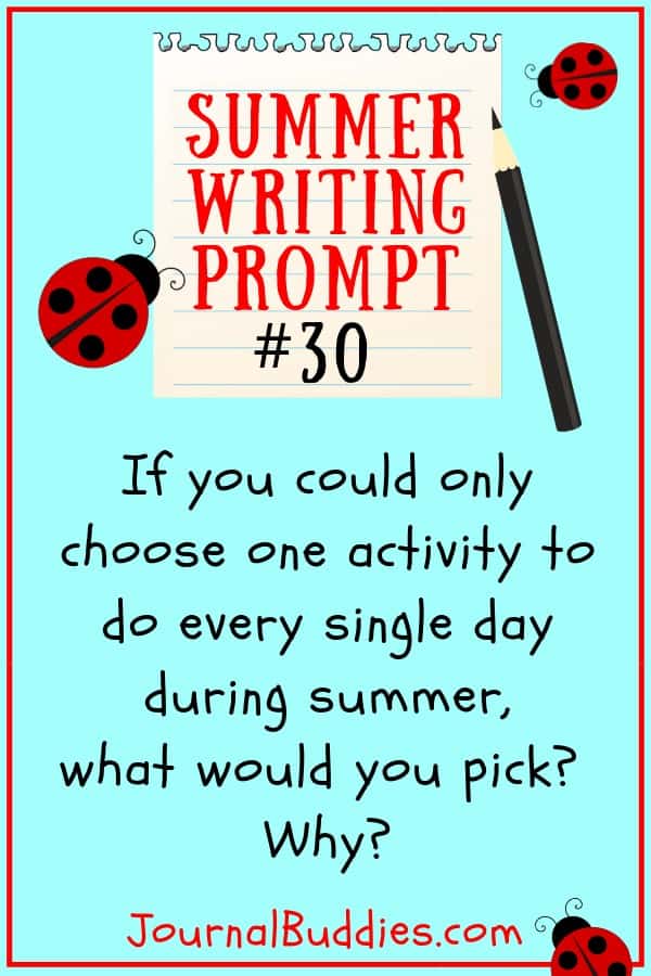 Summer Journal 30 New Writing Prompt Ideas • JournalBuddies.com