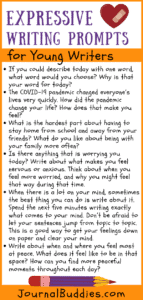 19 Expressive Writing Prompts (+ Tips!) » JournalBuddies.com