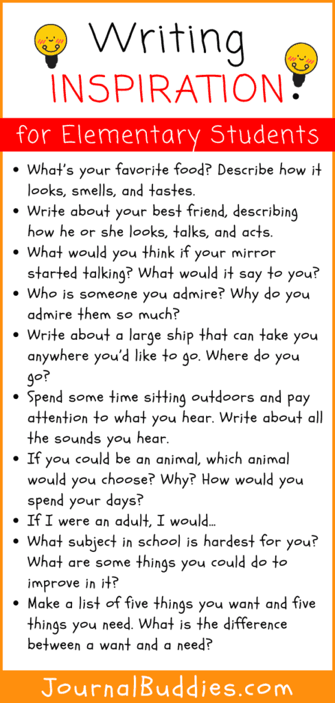 40 Writing Prompts by Grade Level » JournalBuddies.com