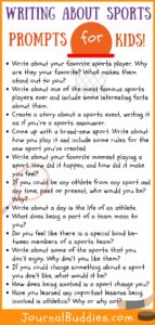 40 Great Writing about Sports Ideas » JournalBuddies.com