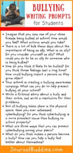 Bullying Facts & 10 Writing Prompts » JournalBuddies.com