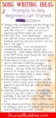 15 Super Songwriting Ideas for Beginners » JournalBuddies.com