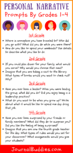 Personal Narrative Prompts by Grade (K-12) » JournalBuddies.com