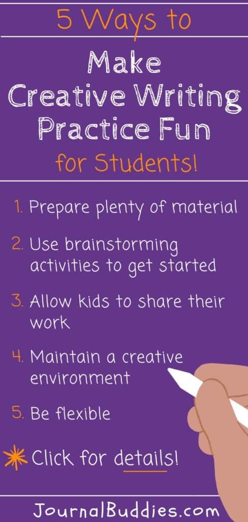 Creative Writing Practice 30 Prompts & 5 Fun Tips » JournalBuddies.com
