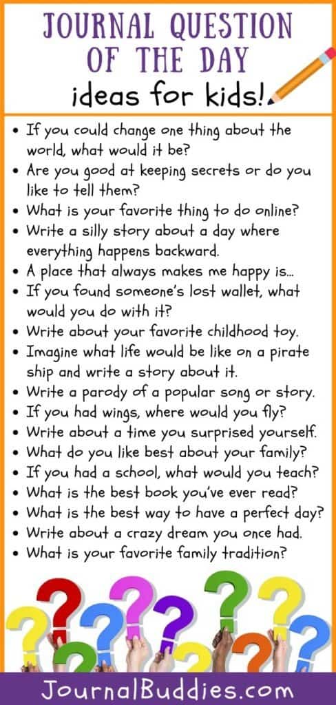 60 Spectacular Journal Question of the Day Ideas » JournalBuddies.com