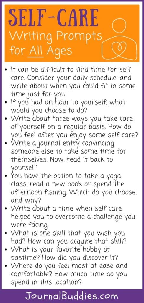 30 Super Self-Care Writing Prompts by Grade » JournalBuddies.com