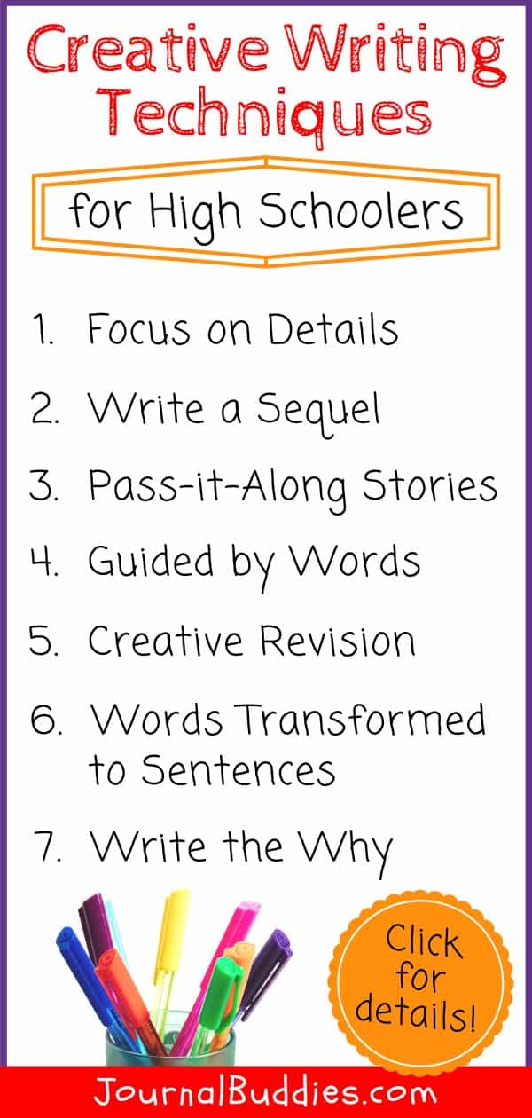 Creative Writing Techinques For High School Students