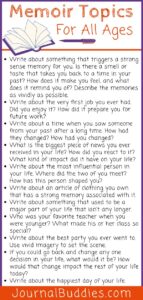 50+ Superb Memoir Ideas for Free » JournalBuddies.com