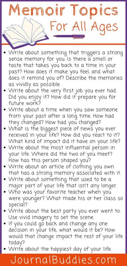 50+ Superb Memoir Ideas for Free » JournalBuddies.com