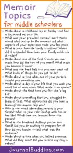 50+ Superb Memoir Ideas for Free » JournalBuddies.com