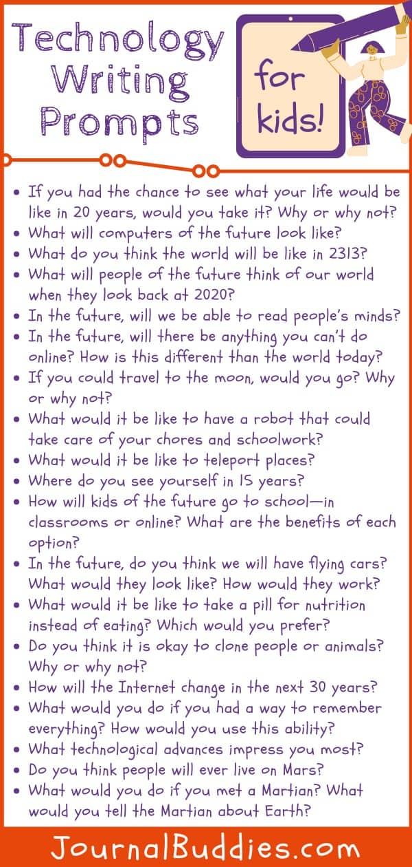 Technology Writing Prompt Ideas for Students