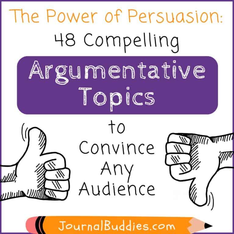 55 Great Argumentative Topics » JournalBuddies.com
