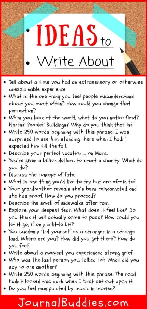 54 Great Ideas to Write About in Your Journal » JournalBuddies.com