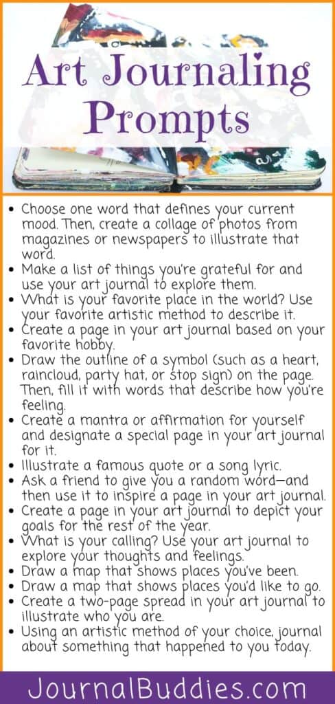 44 Fun Art Journaling Ideas and Prompts » JournalBuddies.com