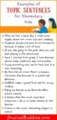 30 Examples of Topic Sentences (by grade level) » JournalBuddies.com