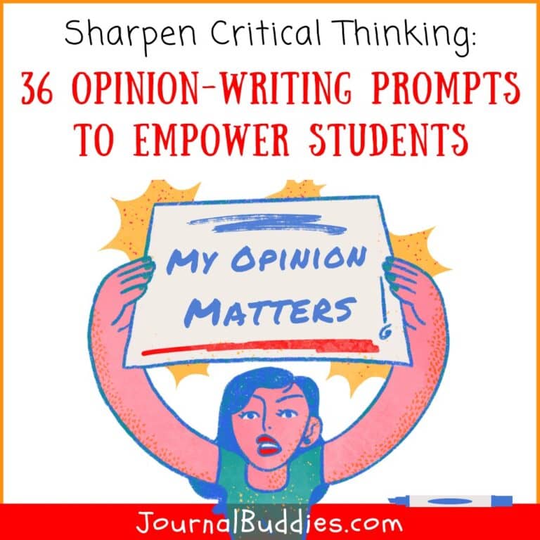 36 Opinion Writing Prompts for Students » JournalBuddies.com