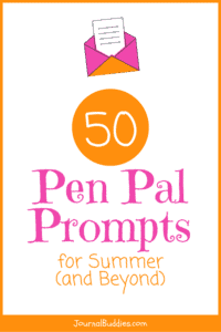 I hope you enjoyed this list of pen pal writing prompts.