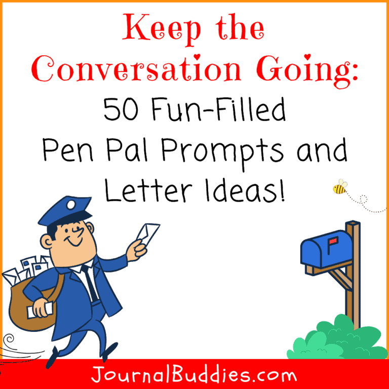 50 Fun-Filled Pen Pal Prompts and Letter Ideas! » JournalBuddies.com