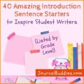 40 Incredible Introduction Sentence Starters for Students ...