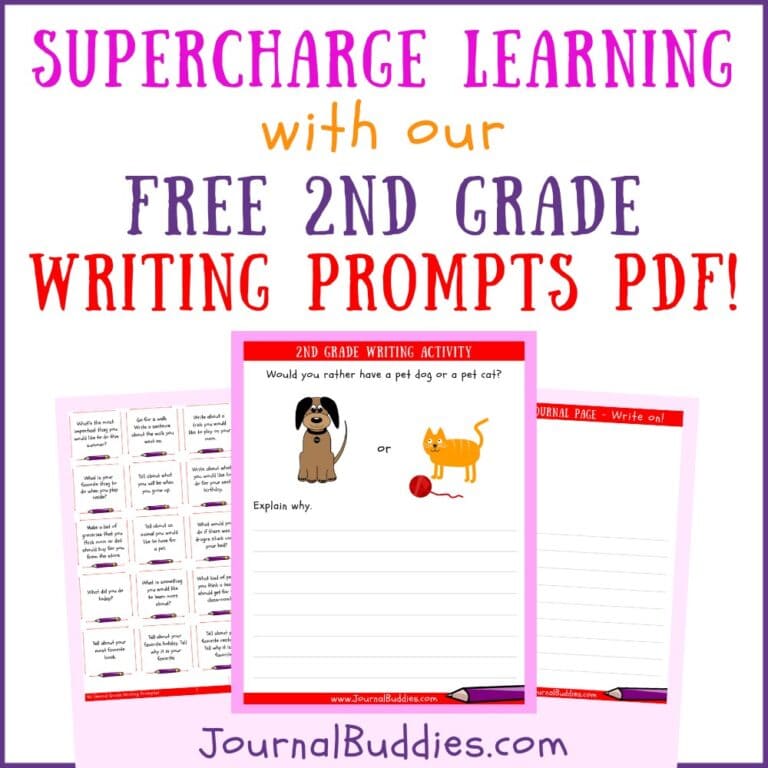 2nd Grade Writing Prompts PDF (Free) » JournalBuddies.com