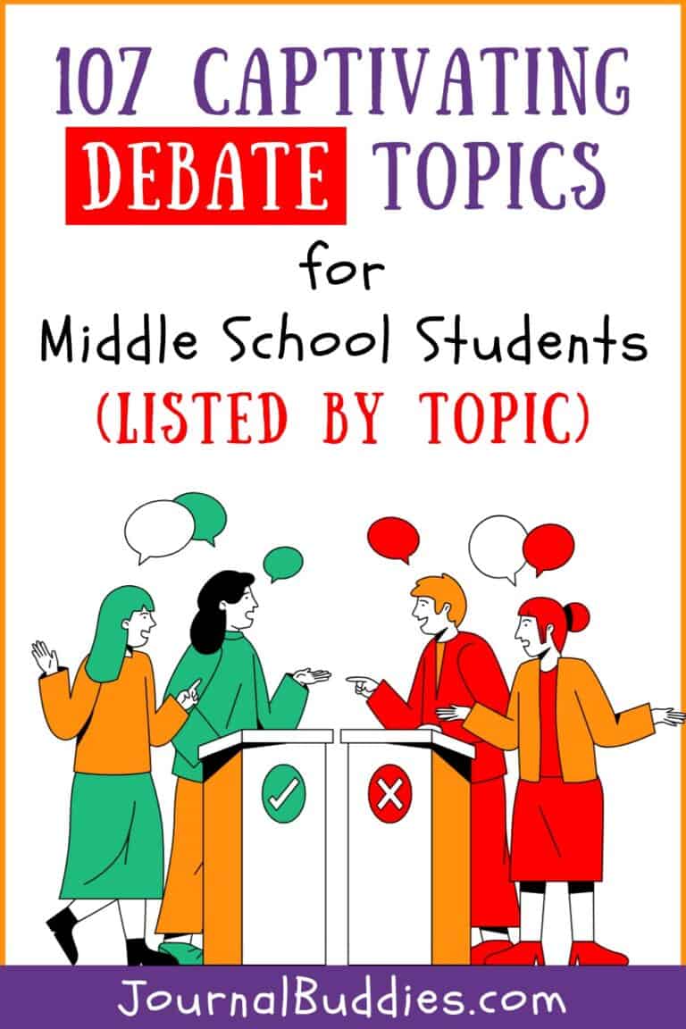 107 Captivating Debate Topics For Middle School Students ...
