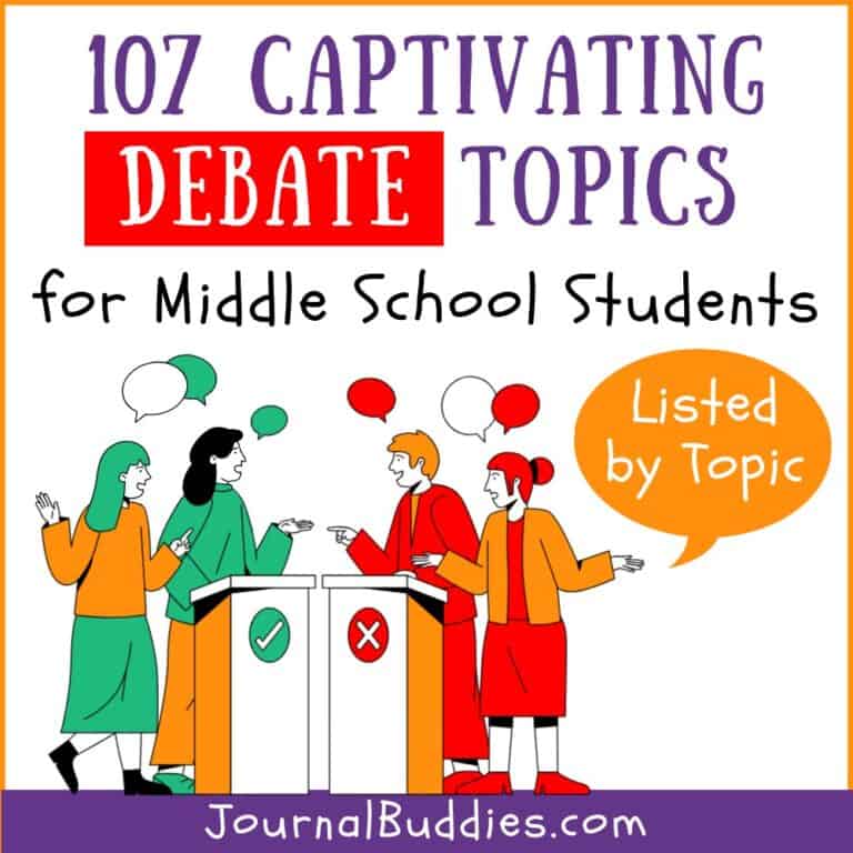 107 Captivating Debate Topics For Middle School Students ...