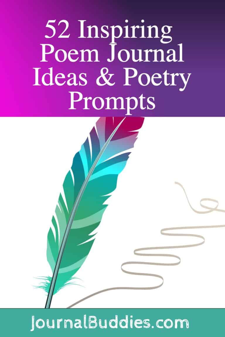 52 Inspiring Poem Journal Ideas & Poetry Prompts » JournalBuddies.com