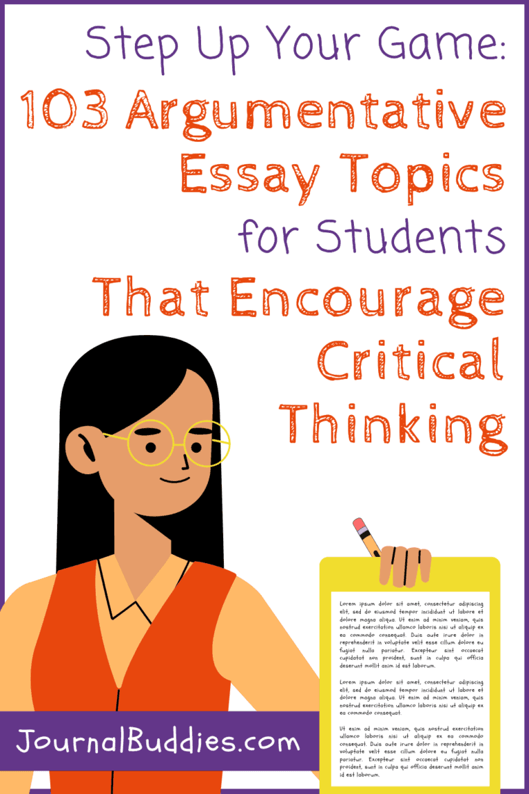 103 Argumentative Essay Topics for Students » JournalBuddies.com